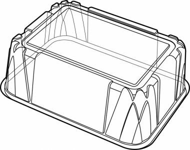 Rectangular Dome for Block Sponge Cakes - Profile Packaging